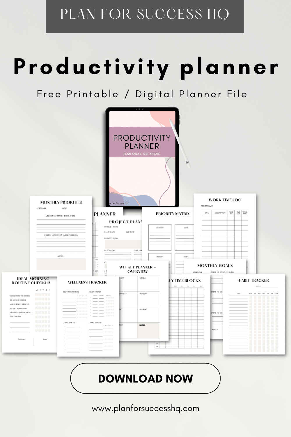 Free Printables - Plan For Success HQ